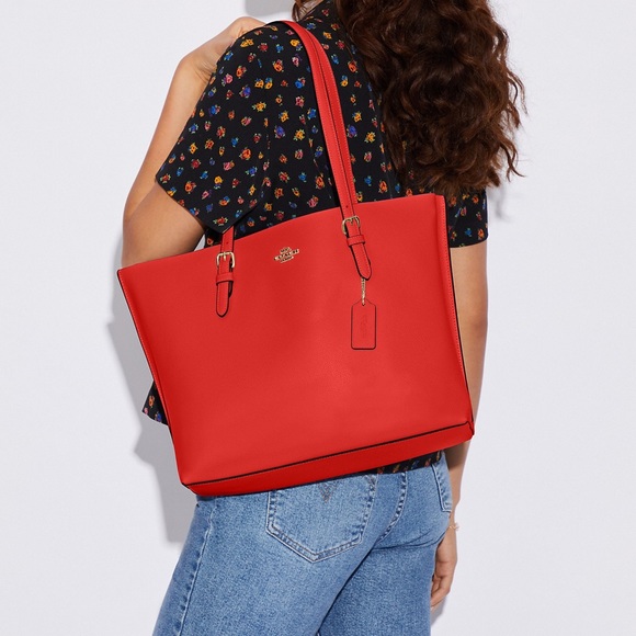 Coach | Bags | New Coach Molly Tote In Miami Red Leather | Poshmark